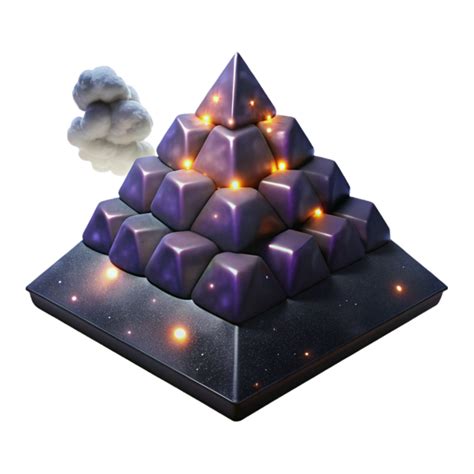 Cosmic Pyramid Illuminated Keycap Structure 55923548 Png