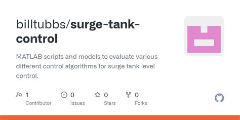 Github Billtubbssurge Tank Control Matlab Scripts And Models To