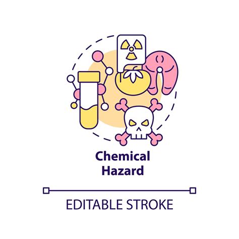 Chemical Hazard Concept Icon Products Contamination Food Safety Risk
