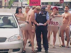 Enm Prank Dare The Naked Protest Prank Thisvid