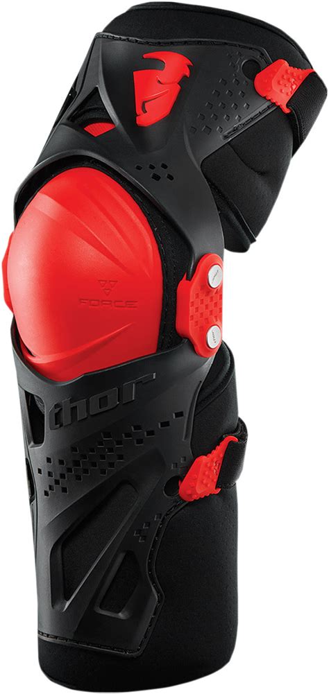 Купить Мотонаколенники Шарнирные Thor Force XP / Черно-красный в ...