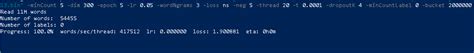 training fails without any error message for most hyperparameter