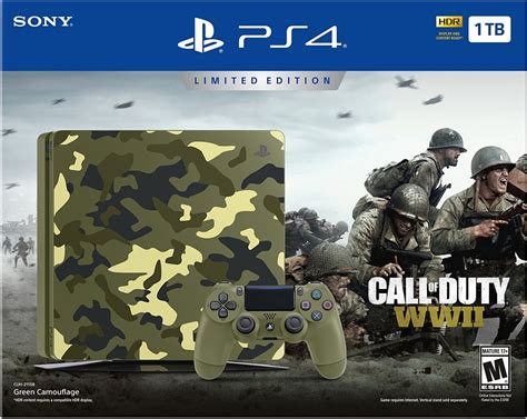 Playstation 4 Slim 1tb Call Of Duty Wwii Limited Edition Konzoleahrycz