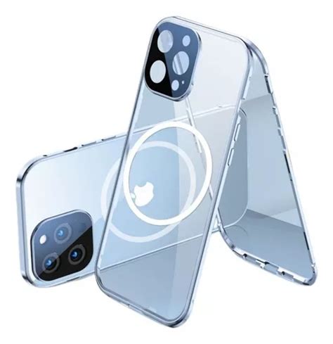 Funda Magnética De Cristal Hd De Doble Cara Para iPhone 13 Meses sin
