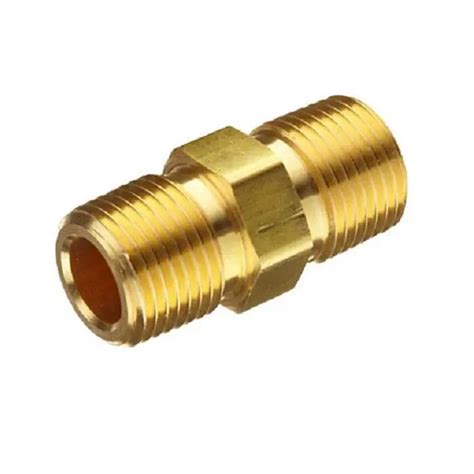 Male Female Npt Bsp Thread Straight Connector Bsp Adapter Brass Nipple
