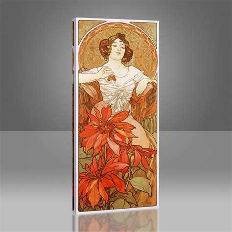 Ruby By Alphonse Mucha Canvas Wall Art Etsy