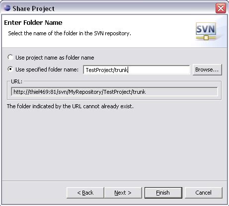 Import A New Project Into A SVN Repository