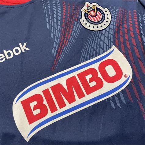 Reebok Chivas Guadalajara Bimbo Blue Jersey Long Depop