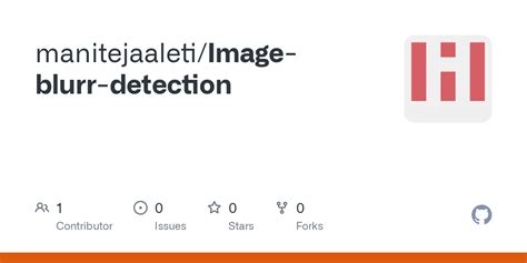 GitHub Manitejaaleti Image Blurr Detection