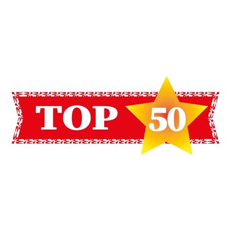 Premium Vector | Top 50 banner Number fifty focus Bold Top 50 text ...