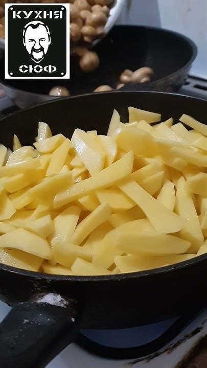 ЖАРЕНЫЕ МИНИ-ШАМПИНЬОНЫ С КАРТОШКОЙ. РЕЦЕПТЫ СЮФ #блюдо #рецепт # ...