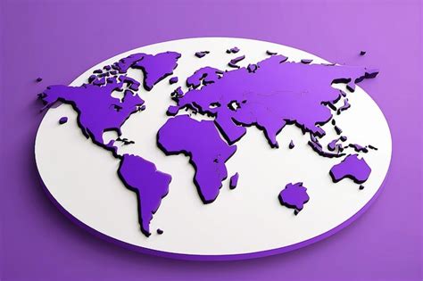 Mapa do mundo continente gráfico de suporte global Foto Premium