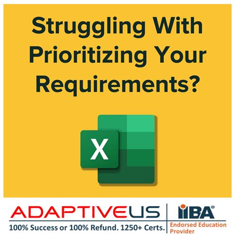 FREE Requirements Prioritization Template