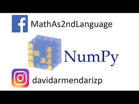 INTRODUCCIÓN A NUMPY ndarrays PYTHON DATA SCIENCE YouTube