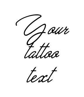 Handwritten Script Tattoo Font Generator Giau