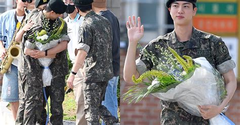 Jin é Recebido Pelos Membros Do Bts Na Saída D Capricho
