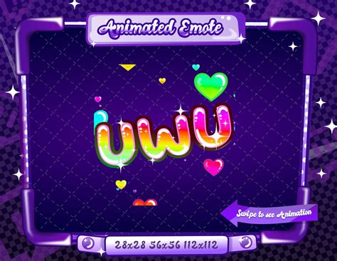 Animated Static Emote Rainbow Uwu Uwu Emote Rainbow Uwu Emote