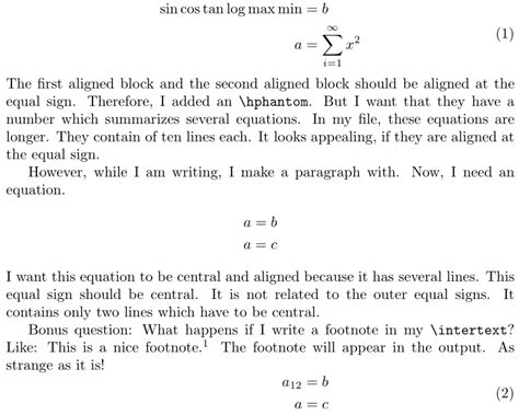 Equations Numbering After Intertext In Align Disappears Tex Latex