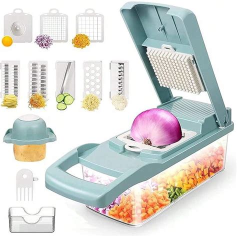 15 Piece Set Of Multifunctional Vegetable Cutting Tools Dicer Shredder Planer Slicer