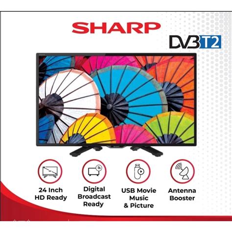 Jual SHARP LED TV Inch HD Digital T C DC I Shopee Indonesia