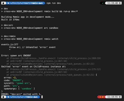 Development Mode Error At Remix Runarchitect · Issue 2177 · Remix