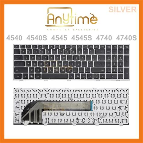 HP Probook 4540 4540S 4545 4545S 4740 4740S Silver Keyboard Hp Keypad