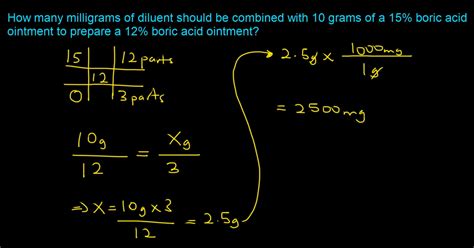 Alligation Method For Questions With A Diluent Or A Pure Compound