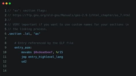 Global Assembly Why Are Section Flags So Important R Rust