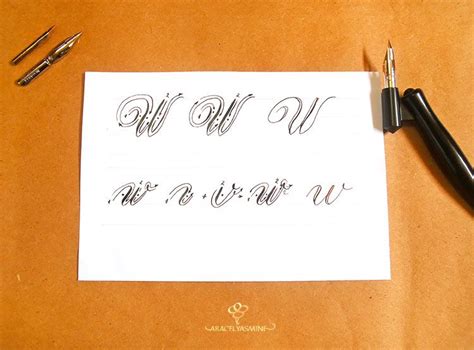 Caligrafía Copperplate ¿cómo Escribir La Letra Arabic Calligraphy