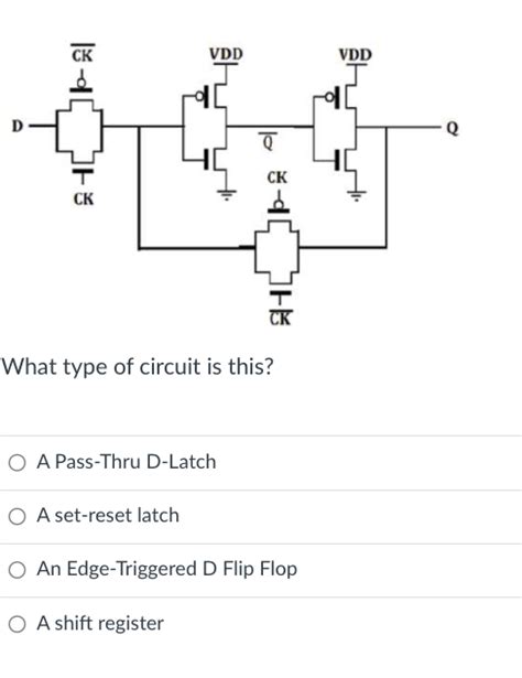 What Type Of Circuit Is This A Pass Thru D Latch A Chegg Com