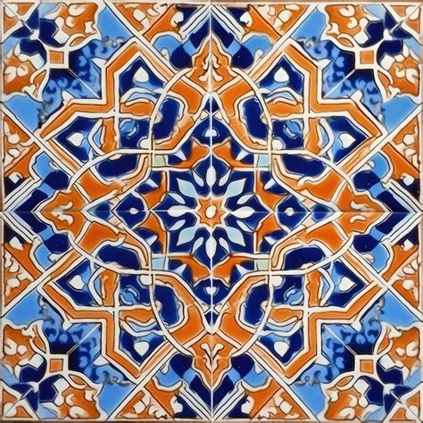 Premium Ai Image Portugues Classic Ancient Ornate Ornament Tile