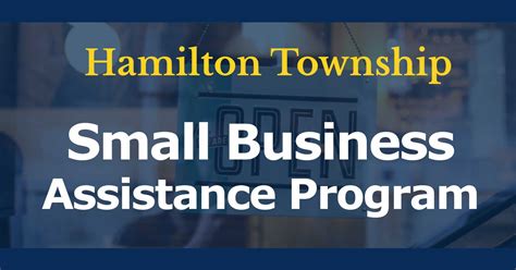 Hamilton Township Announces Small Business Assistance Program