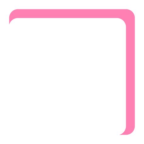 Rose Et Blanc Arrondi Rectangle Cadre 28666587 Png