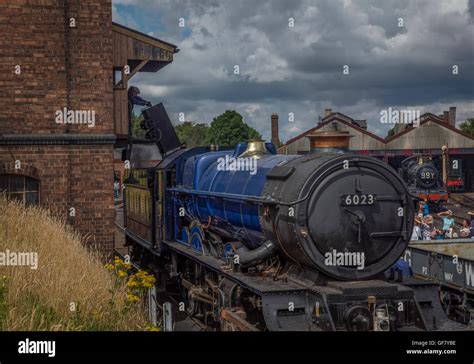 Restored Steam Engine King Edward Ii Being Filled With Coal At The
