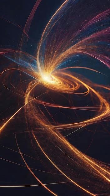 Premium Ai Image Point Line Penetrating Particle Trajectory Network Technology Velocity