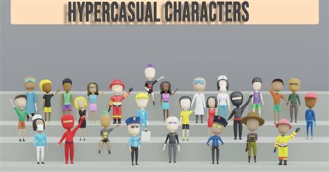 Hypercasual Character Pack 3d Characters Unity Asset Store