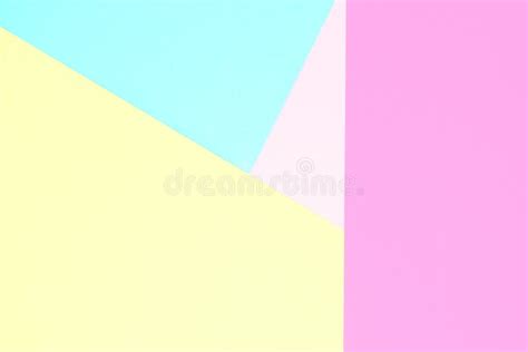 Abstract Pastel Coloured Paper Texture Background Minimal Geometric Shapes And Lines In Pastel