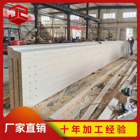 抗震耐久胶合木梁柱云杉胶合梁大截面加工木结构房屋使用全国可售