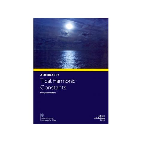 Admiralty NP160 Tidal Harmonic Constants Europe