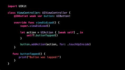 bad practice not using uiaction — swift with vincent