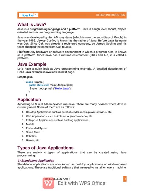 Unit 1 Pdf Java Virtual Machine Java Programming Language