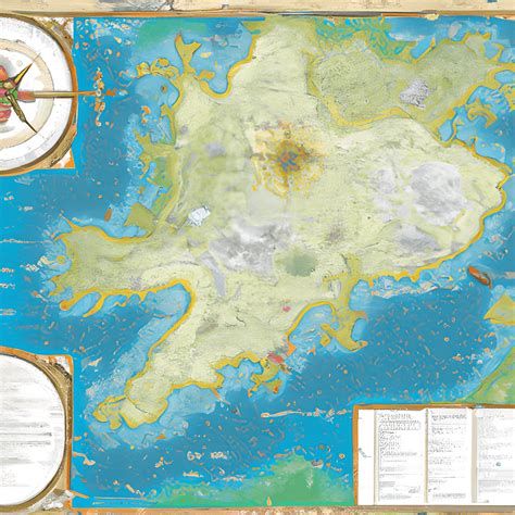 Dungeon And Dragons World Map With Map Legend Legend Marked · Creative