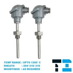 K Type Thermocouple Head Type Thermocouple Manufacturer From Rewari