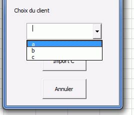 Une Liaison D Un Combobox Avec Macros