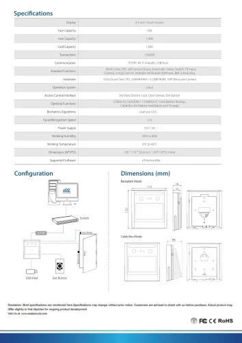 Face Recognition And Access Control System Visible Light Facial Recognition At Rs 13500 Piece