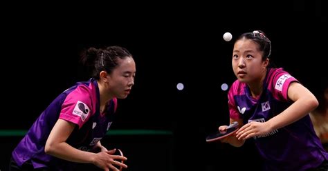 1위 중국조 격파 대이변 신유빈 전지희 30년 만에 세계탁구 결승행