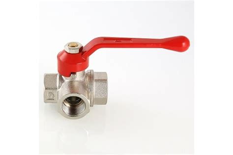 Шаровой трехходовой кран VALTEC, тип Т 3/4" вн.-вн.-вн. VT.361.N.05 ...