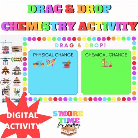 Physical Chemical Changes Digital Drag Drop Activity