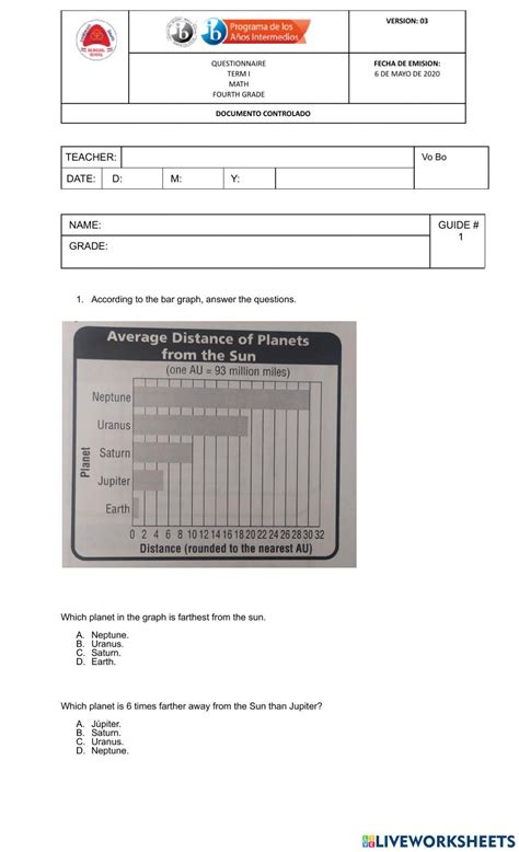 Math Questionnaire Worksheet Live Worksheets