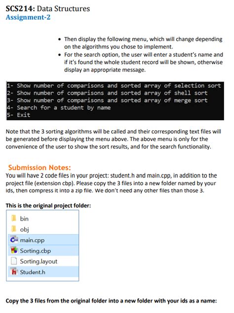 Scs214 Data Structures Assignment 2 Instructions 1